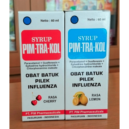 Jual PIM-TRA-KOL OBAT BATUK PILEK SYRUP 60ML | Shopee Indonesia