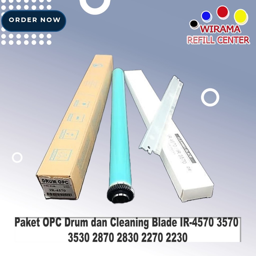 Jual PAKET OPC DRUM DAN CLEANING BLADE CANON IR4570 3570 3530 2870 2830 2270 2230 IR 4570 ...