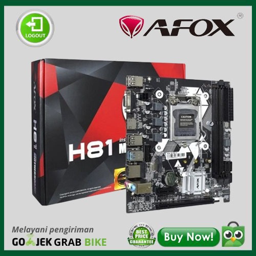 Jual AFOX H81 IH81-MA2-V4 NVME Support Intel LGA1150, DDR3 Motherboard ...