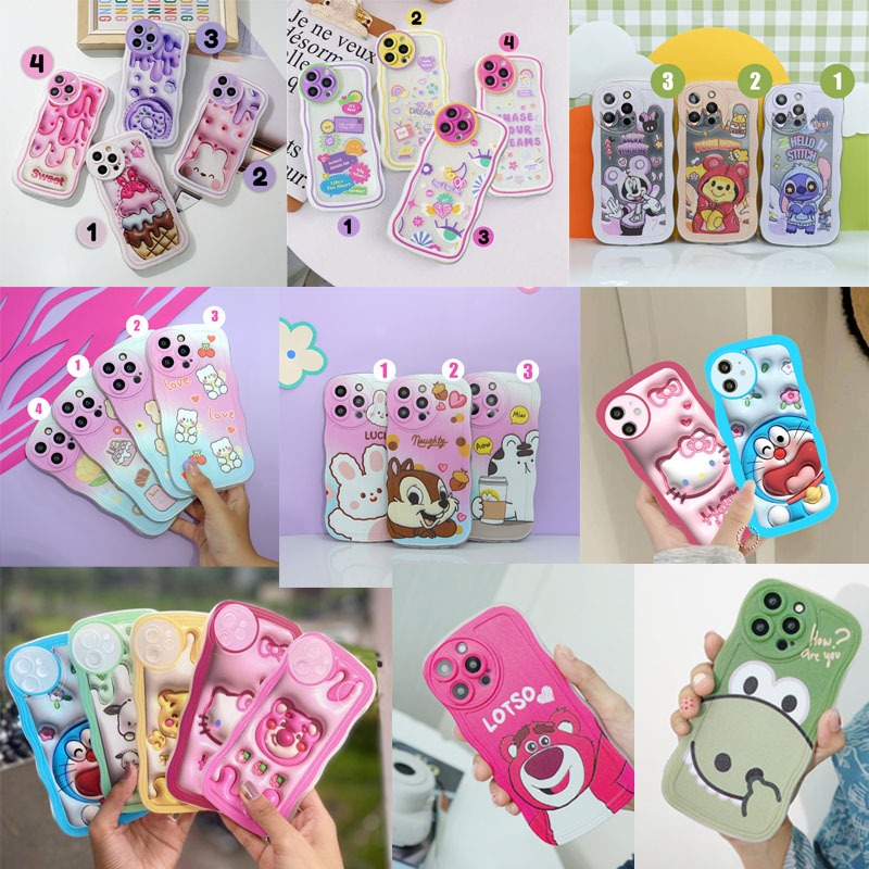 Jual Softcase Gelombang Bening Motif Lucu For All Type Handphone Y17S A05 A05S C51 C53 C55 C31 ...