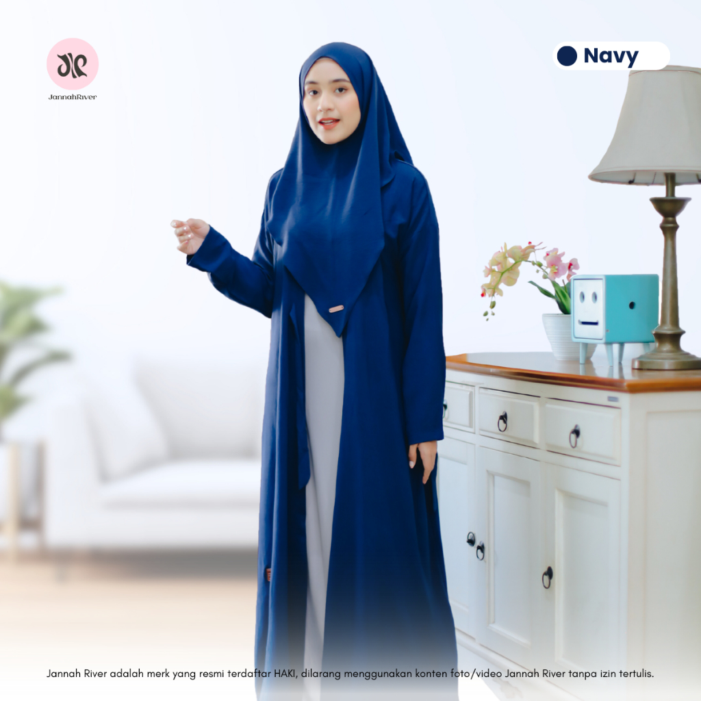 Jual JANNAH RIVER Sayra - Long Outer Set Khimar Terbaru Busui Ibu ...