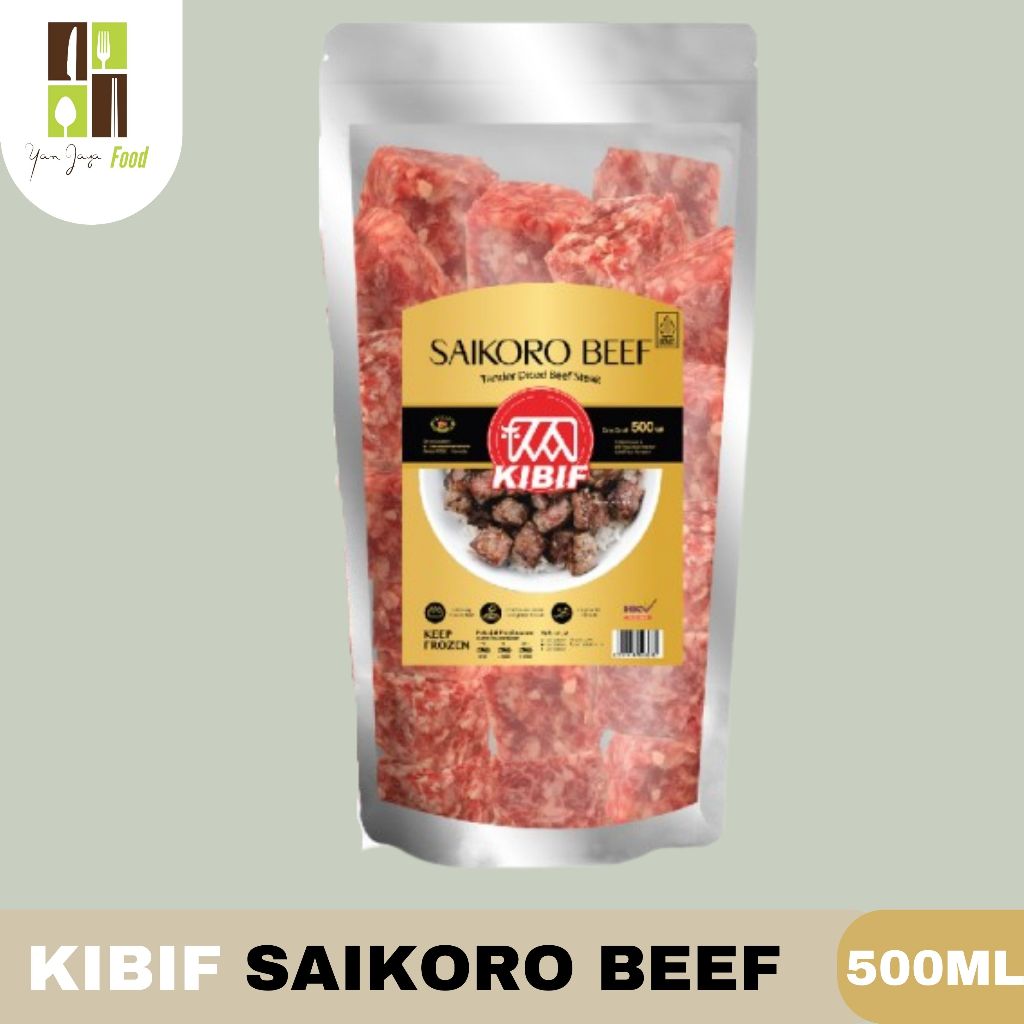Jual Kibif Saikoro Beef / Daging Sapi Cubes / Daging Kotak Kemasan 500g ...