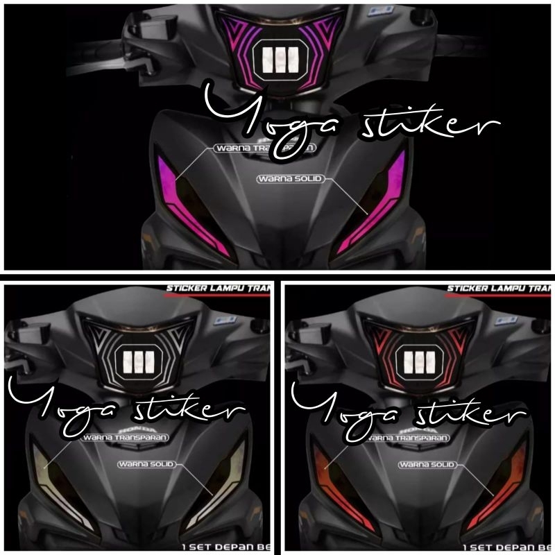 Jual Cutting sticker lampu utama dan sein Revo fi | Shopee Indonesia