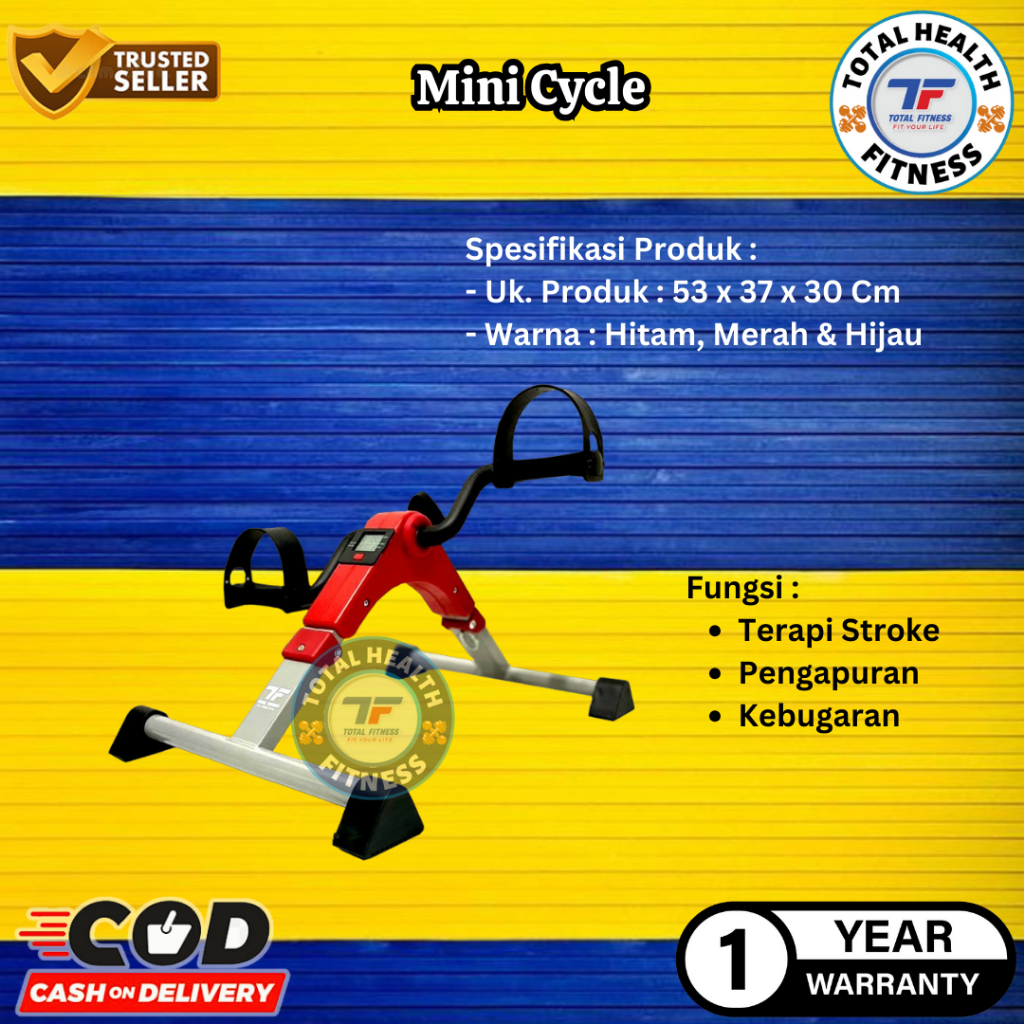 Jual Alat Olahraga Therapy Mini Cycle Total Fitness Alat Fitness Sepeda ...