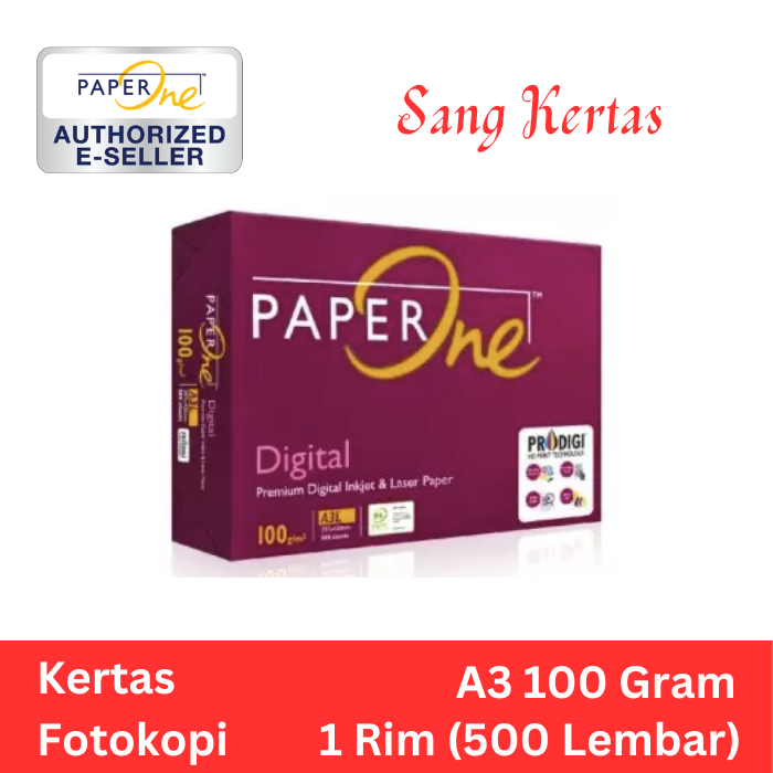 Jual Kertas HVS A3 100 gram Paperone 1 rim (500 lembar) | Shopee Indonesia
