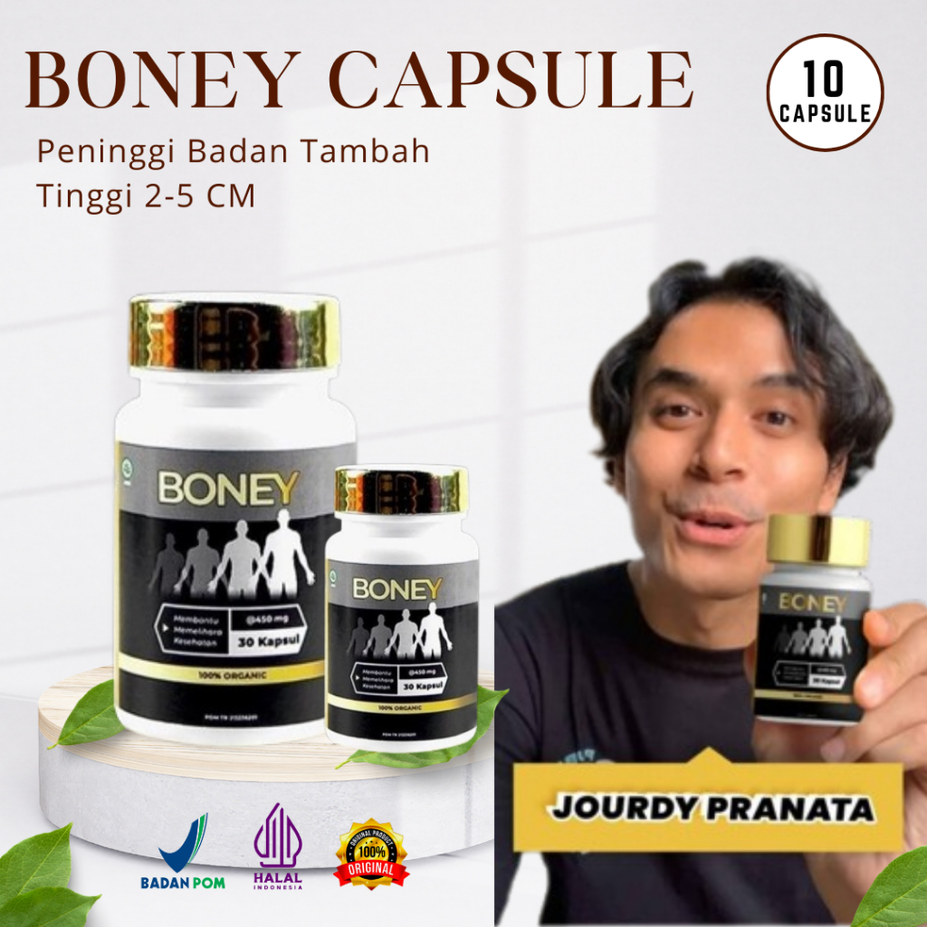 Jual Boney Capsule Supplement Peninggi Badan Tambah Tinggi 2-5 CM Dalam ...