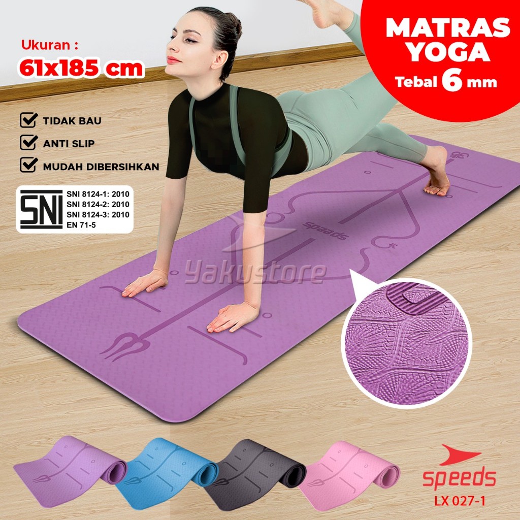 Jual SPEEDS Matras Yoga Mat Karpet Spons Tikar 10MM Olahraga Lantai ...