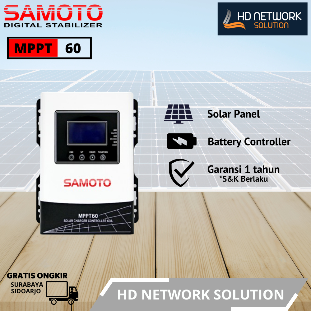 Jual SOLAR CHARGER CONTROLLER MPPT 60A/SAMOTO/ TENAGA SURYA/ SOLAR ...