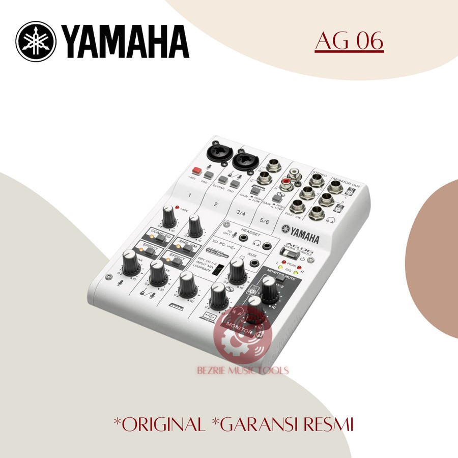 Jual Yamaha AG06 6-channel Mixer and USB Audio Interface Original AG-06 ...