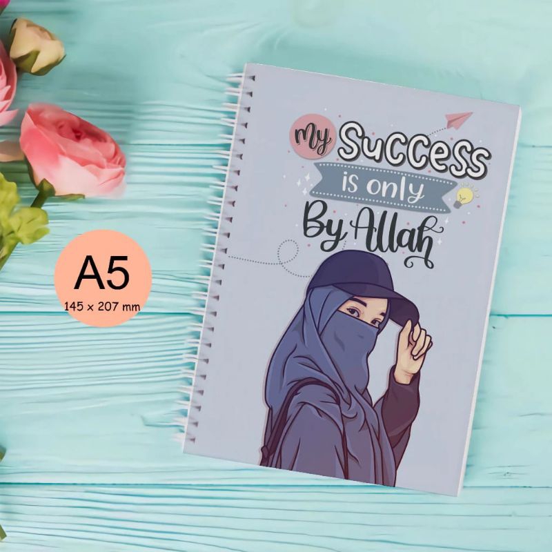 Jual NOTEBOOK A5 MUSLIMAH HIJABER SA5003 - buku catatan aesthetic ...