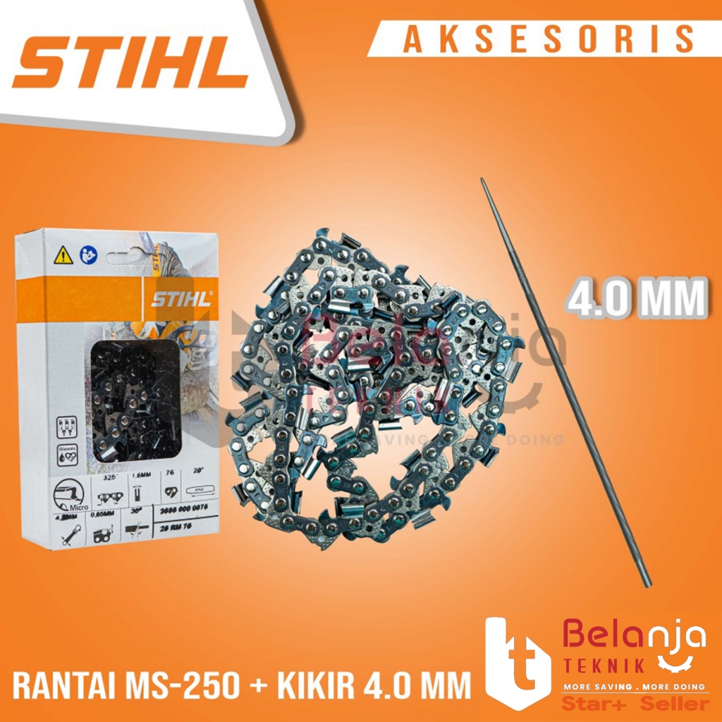 Jual Stihl Rantai Potong Chainsaw MS 250 20 Inchi 38T Plus Kikir 4.0 mm | Shopee Indonesia