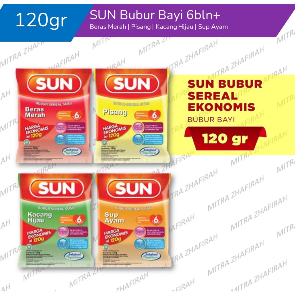 Jual [bisa COD] SUN Bubur SACHET kemasan Ekonomis 120gr / Bubur SUN ...