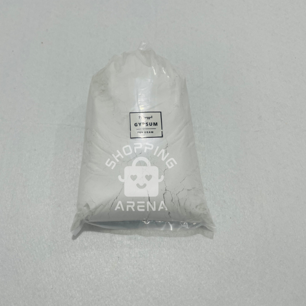 Jual Bubuk Gypsum 500gr Semen Gipsum Warna Putih Serbuk Compund Tepung ...