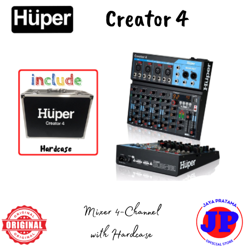 Jual Huper Creator 4 Mixer Audio 4-Channel with Efek & Hardcase ...