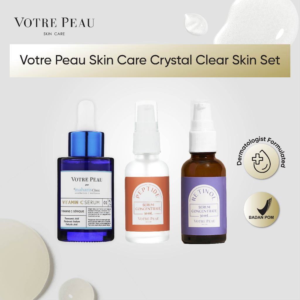 Jual Votre Peau Skin Care Crystal Clear Skin Set | Shopee Indonesia