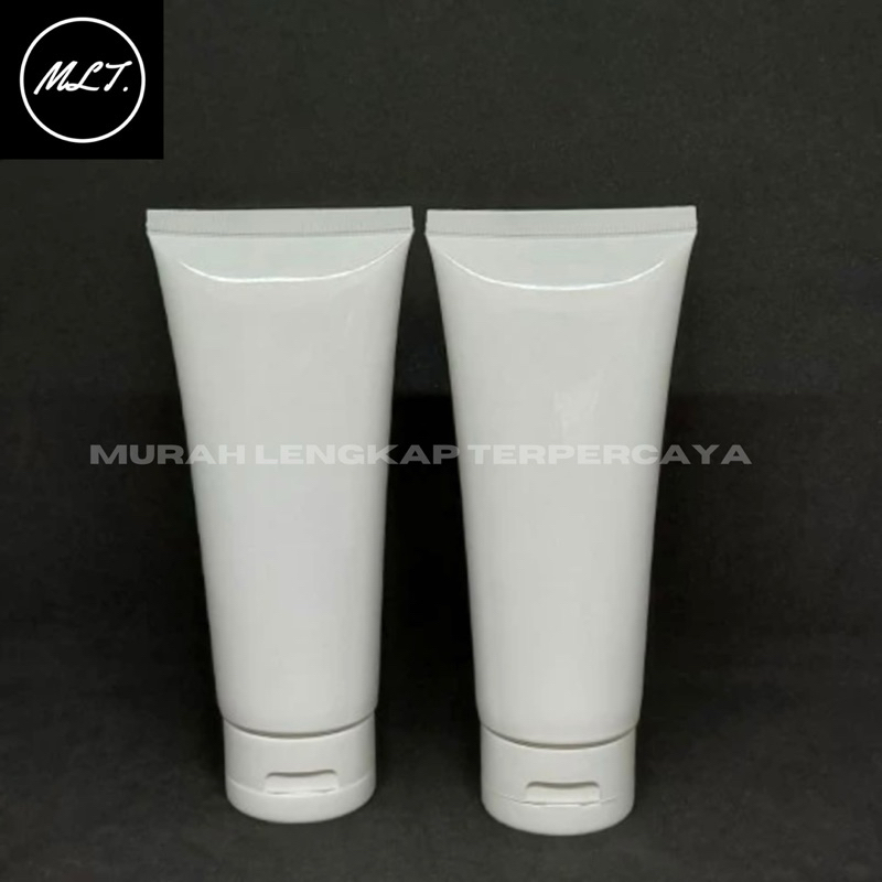 Jual BOTOL TUBE 100ML/BOTOL FLIPTOP 100ML/BOTOL KOSMETIK 100 ML PUTIH ...