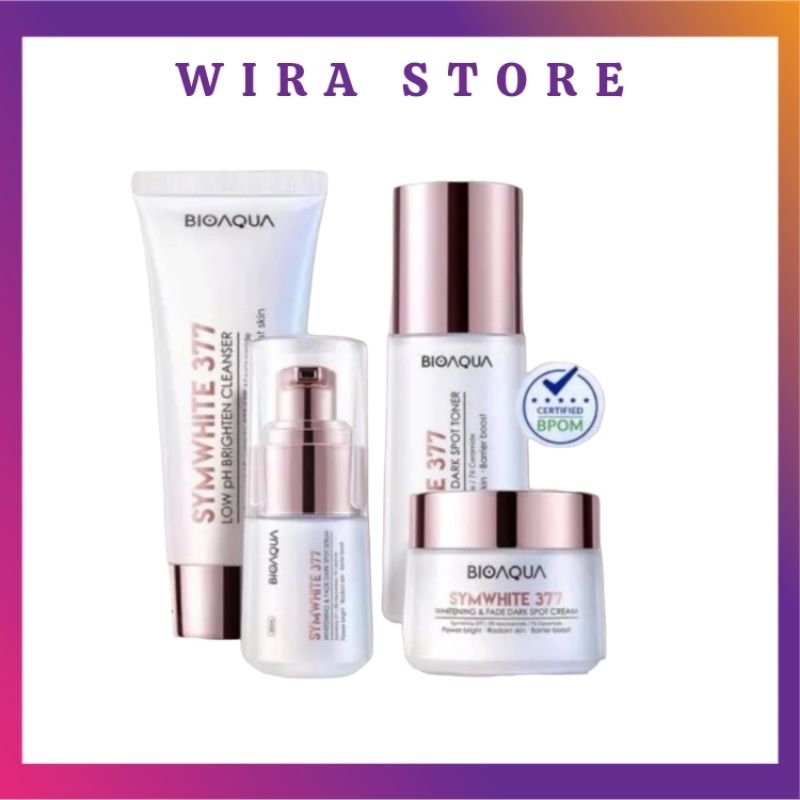 Jual Bioaqua SymWhite 377 Whitening & Fade Dark Spot ( Set 4 Pcs ) | Shopee Indonesia