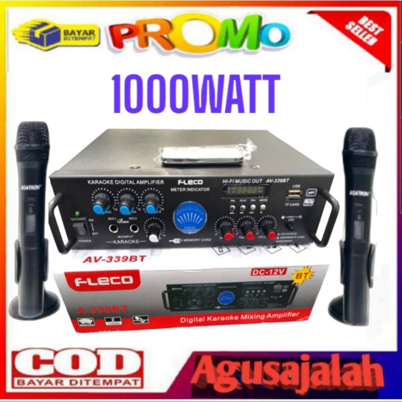 Jual TURUN HARGA POWER AMPLIFIER SUBWOOFER HOME THEATRE 1000WATT FLECO ...