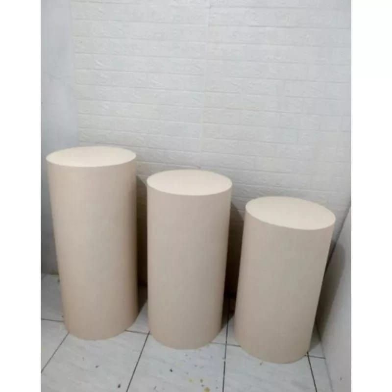 Jual MEJA TABUNG STYROFOAM PERLENGKAPAN PESTA ULANG TAHUN, TASYAKURAN ...