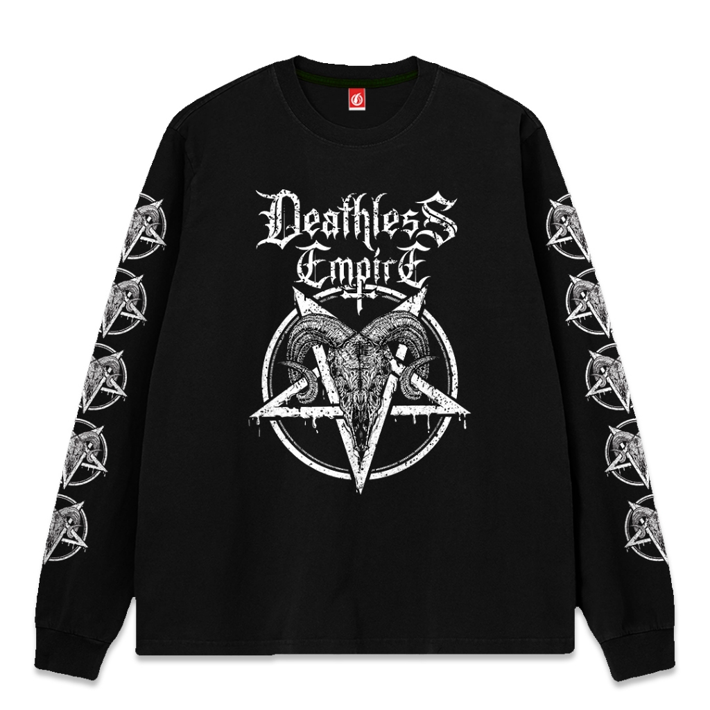 Jual DEATHLESS KAOS LENGAN PANJANG | BAPHOME | LS SERIES | Shopee Indonesia