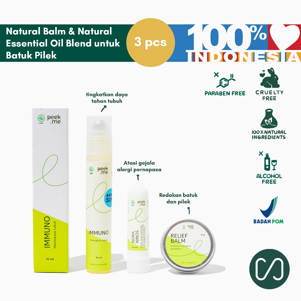 Jual Bundle Flu Kit by Peek Me Naturals Redakan Batuk Pilek ...
