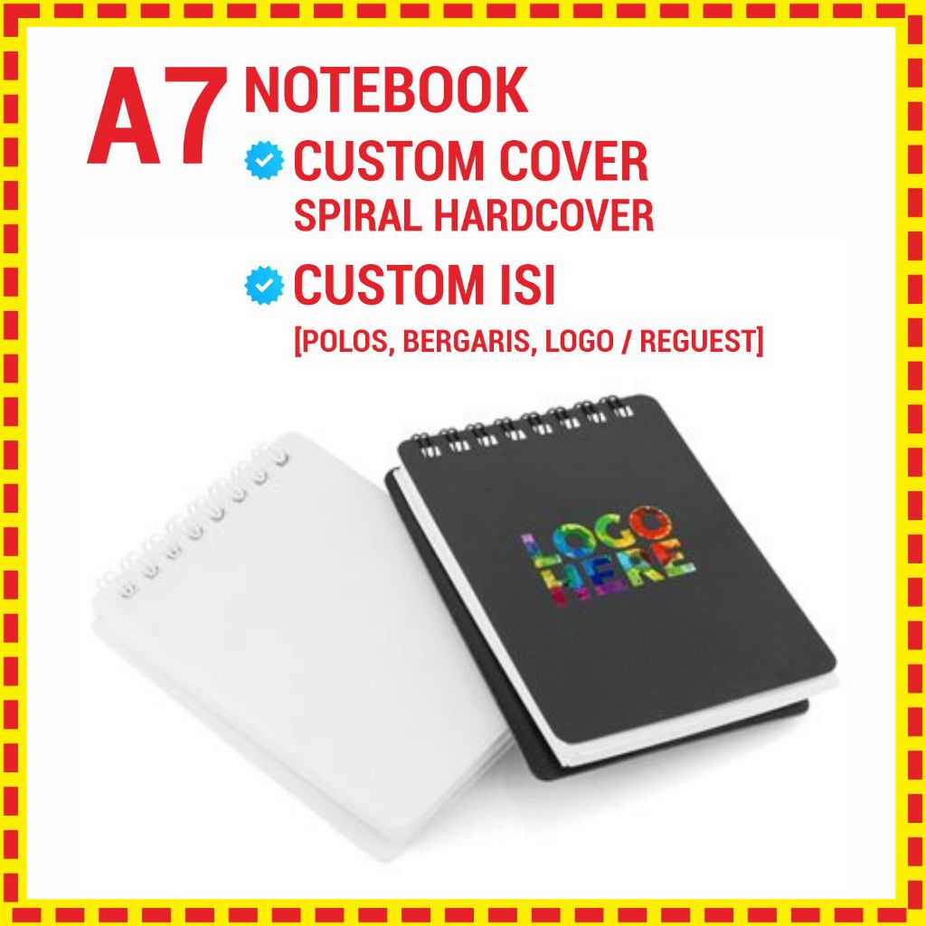 Jual NOTEBOOK MINI A7 JILID CUSTOM | JILID SPIRAL | BUKU TULIS MINI A7 ...