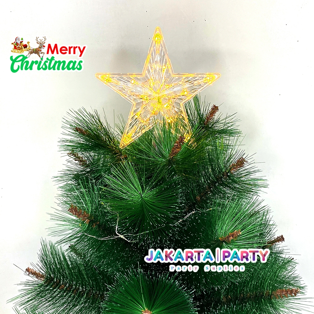 Jual Top Bintang Pohon Natal LED 10 Led / Hiasan Natal Christmas Star Light | Shopee Indonesia