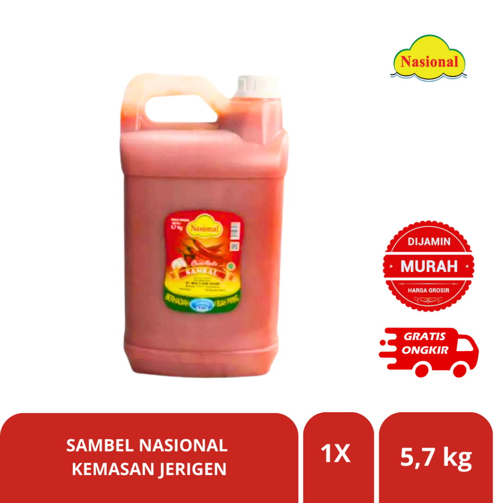 Jual RASA - Saos Sambal Nasional Jerigen / Saus Pedas 5,7 kg | Shopee Indonesia