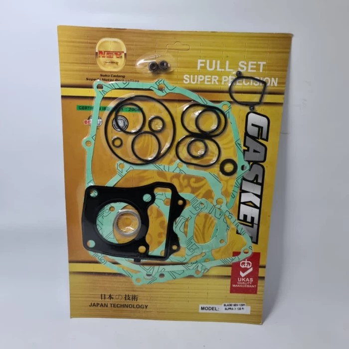 Jual Packing Paking Fullset Gasket Full Set Motor Honda BLADE NEW 125 Fi SUPRA X 125 Fi NGY GOLD ...