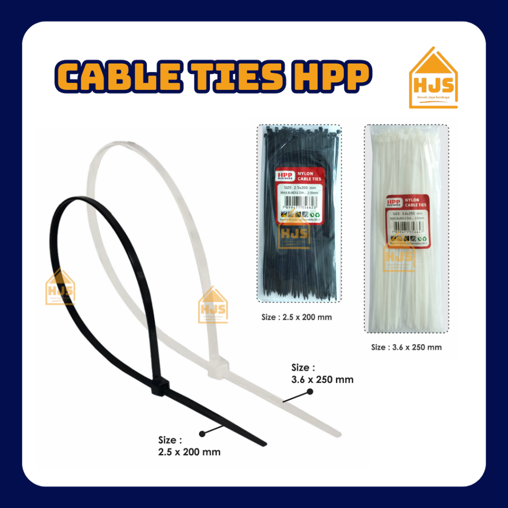 Jual Kabel ties / kabel tis 25cm (250mm) dan 20cm (200mm) kuat/ cable ...