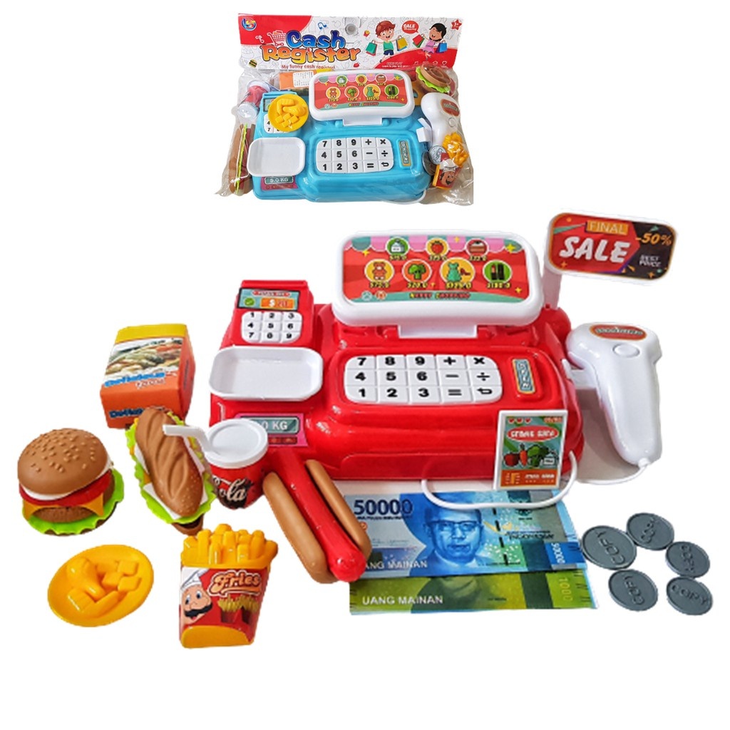 Jual Mainan Store - Mainan Edukasi Anak Cash Register LK 21 Fast Food ...