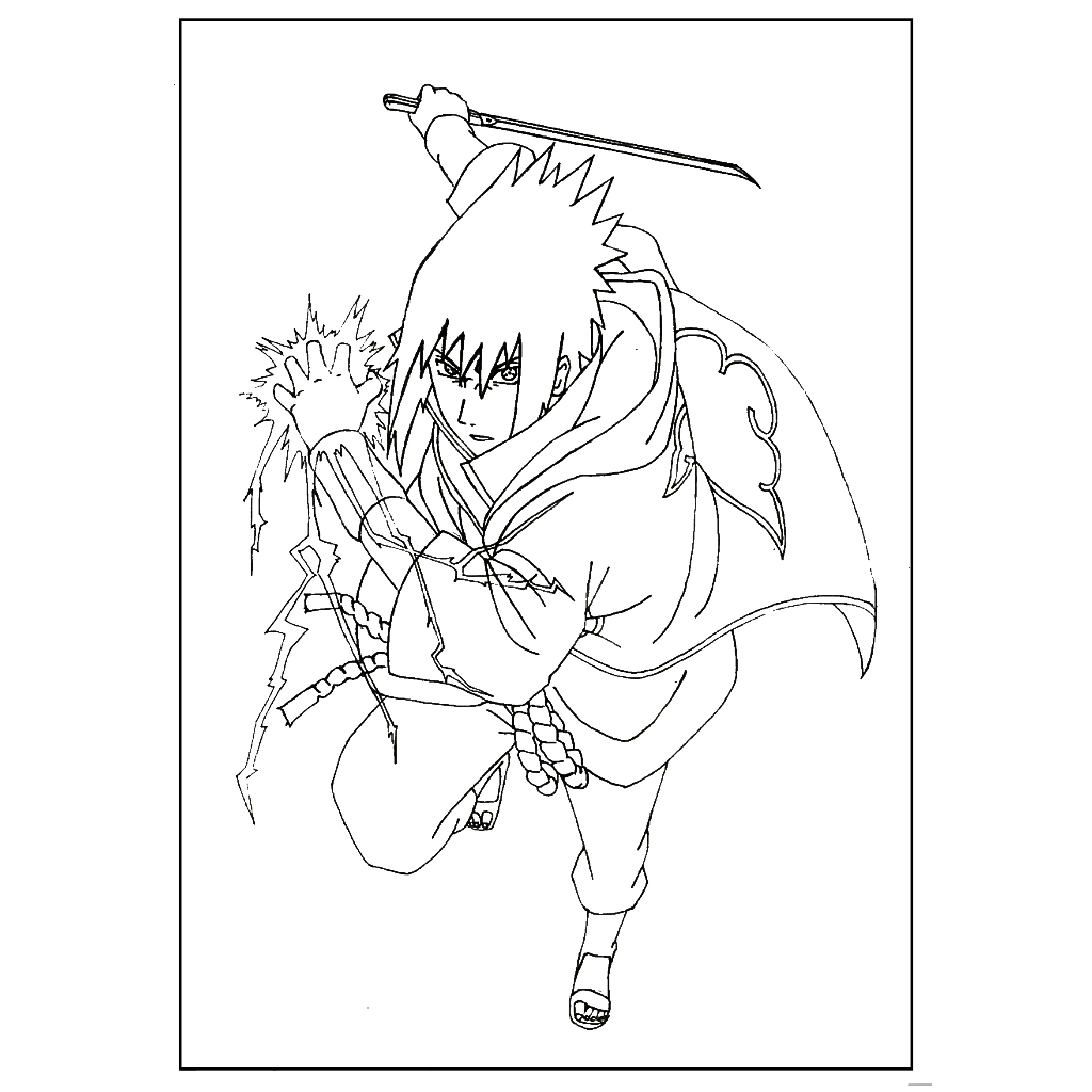 Jual Kertas Gambar Mewarnai Tema Naruto | Kertas Mewarnai | Murah ...