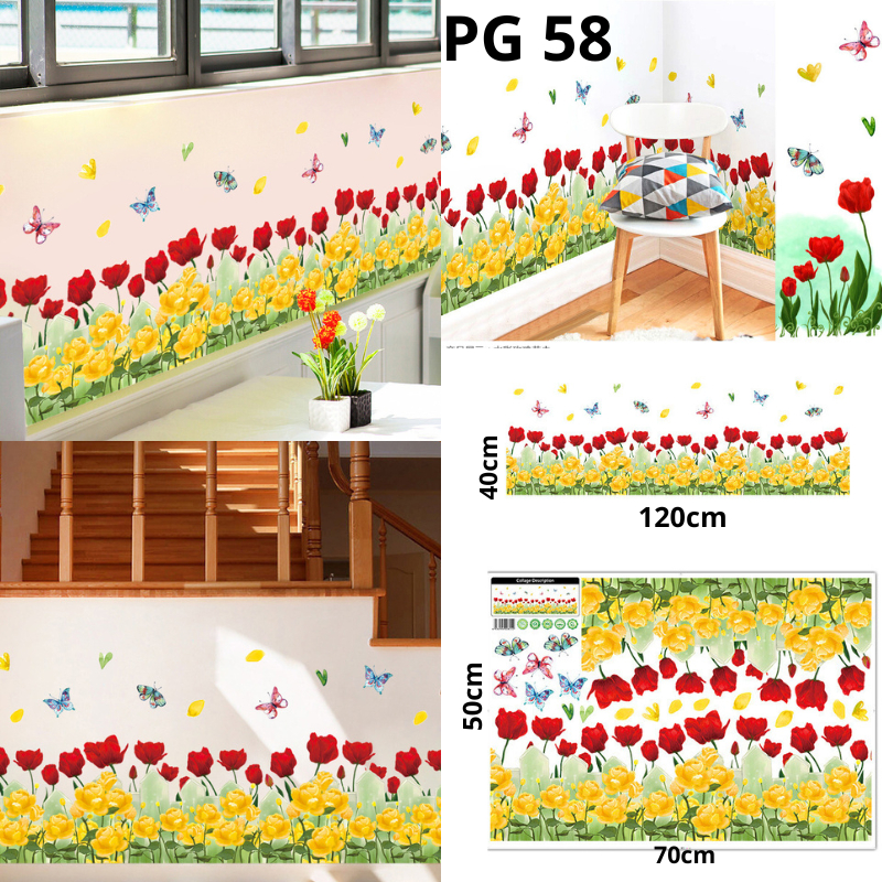 Jual WALL STICKER STIKER SETIKER RUMPUT WALLSTIKER WALLSTICKER DINDING ...