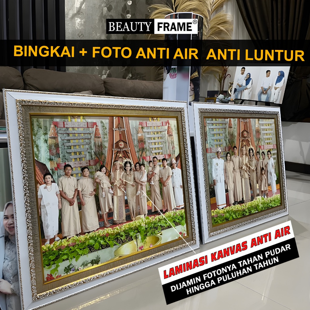 Jual Frame 20R (50x60 cm) Linen – Bingkai Foto Motif Ukir, Tahan Air ...