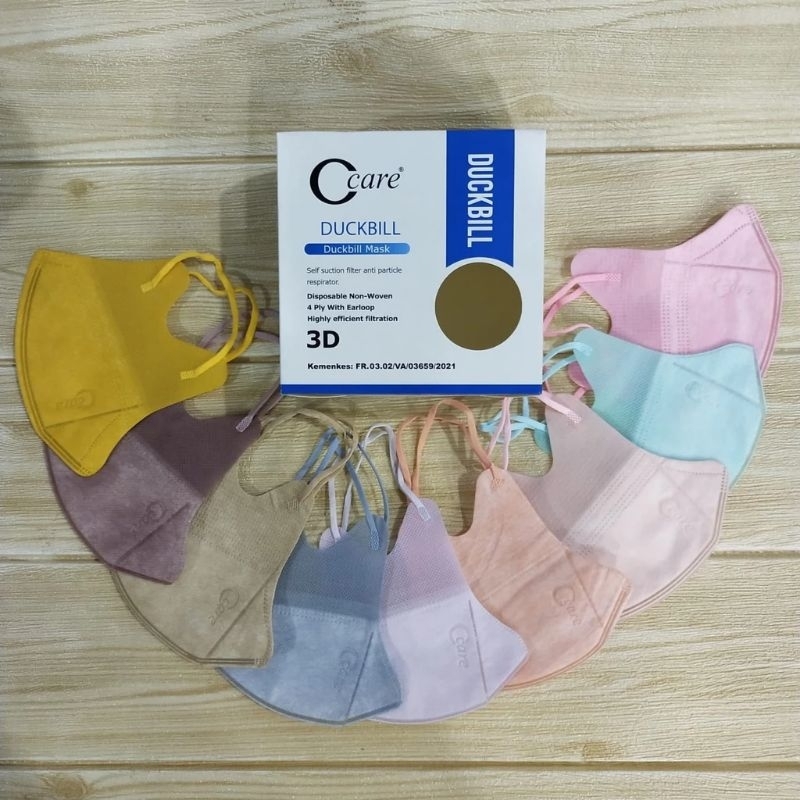 Jual Masker DUCKBILL Ccare Hitam Putih Warna WE MASK SERI MIX WARNA ...