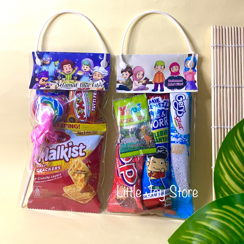 Jual TAS SNACK LEBARAN 11x20 / BUNGKUS PARCEL MINI LEBARAN / AMPLOP ...