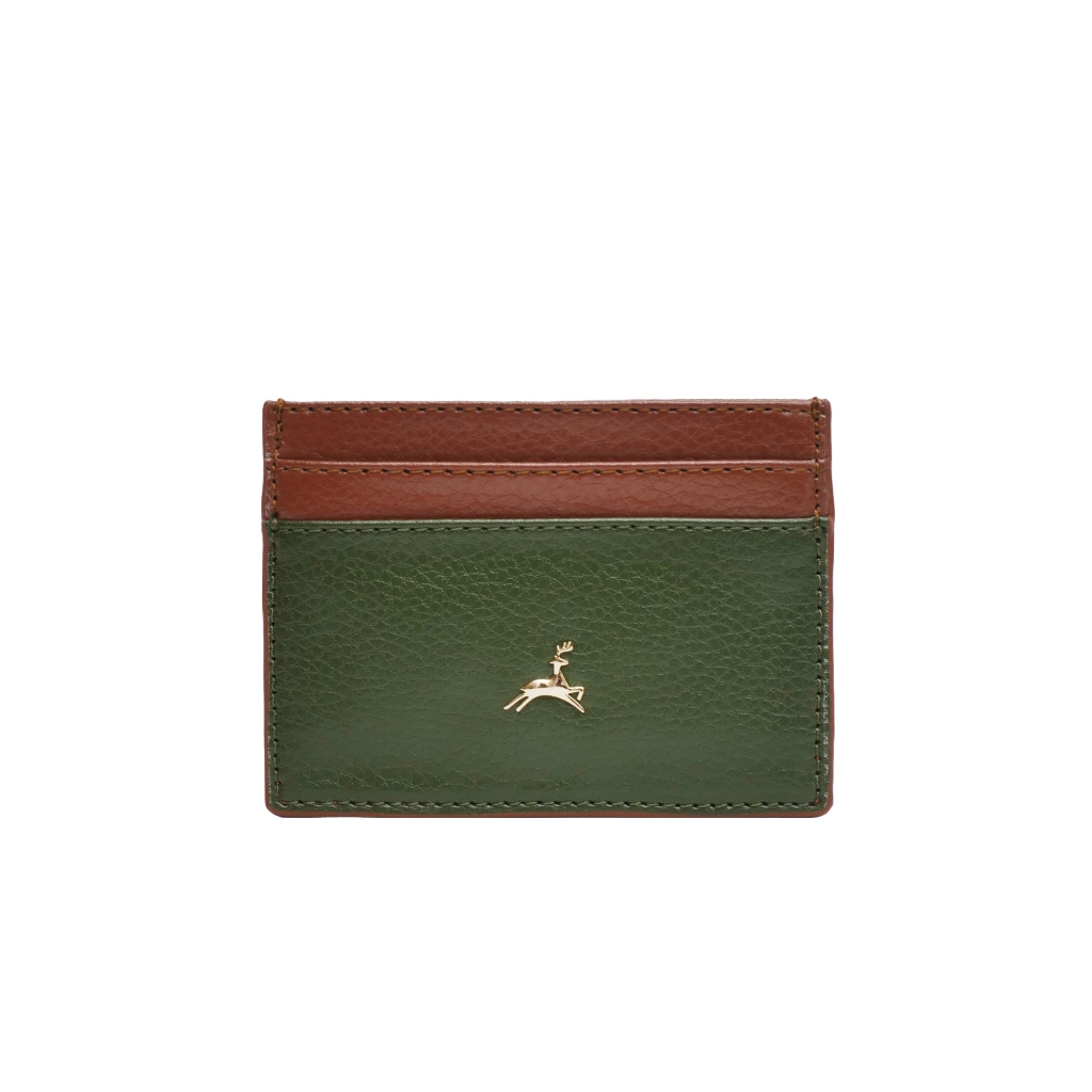 Jual POVILO BIRA CARD WALLET GREEN+BROWN | Shopee Indonesia