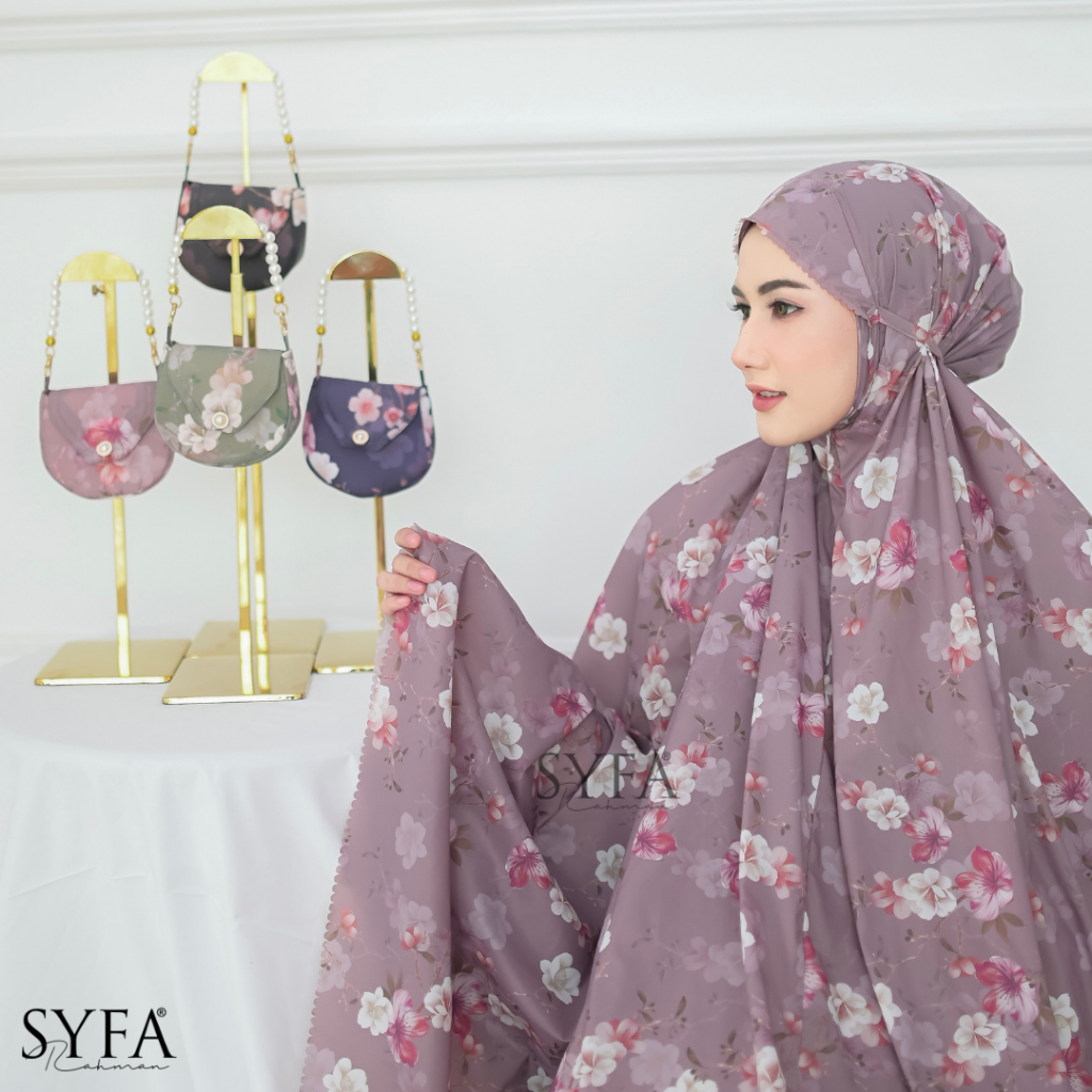 Jual Syfa Rahman - Alaya Modest Wear Mukena Traveling Mini Motif ...