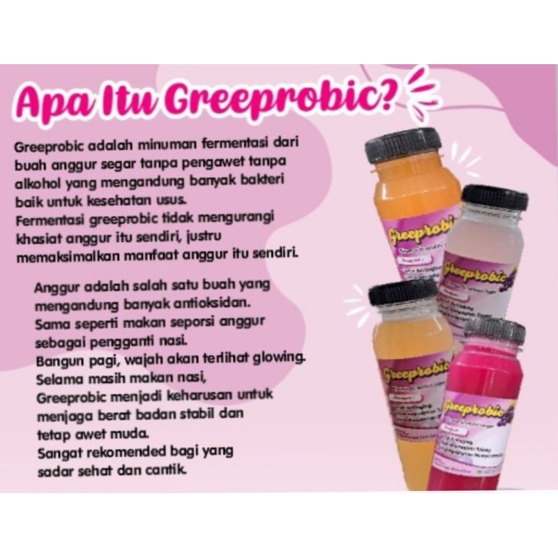 Jual jus detox perut buncit/ Greeprobic Varians / probiotik / jus sehat ...