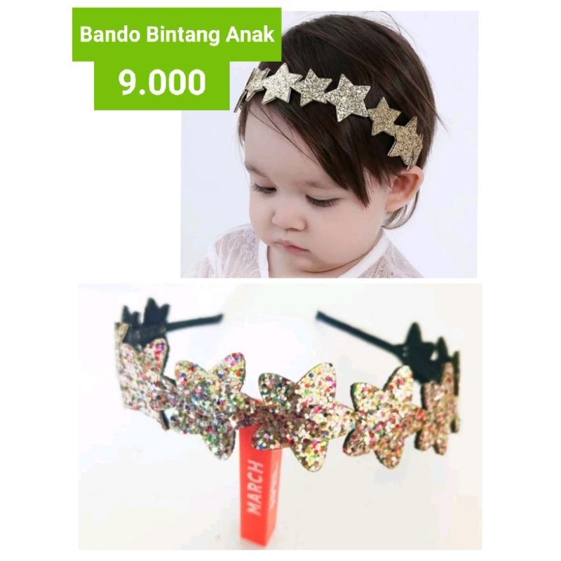 Jual Bando Rambut Bintang Anak Blink Emas | Shopee Indonesia