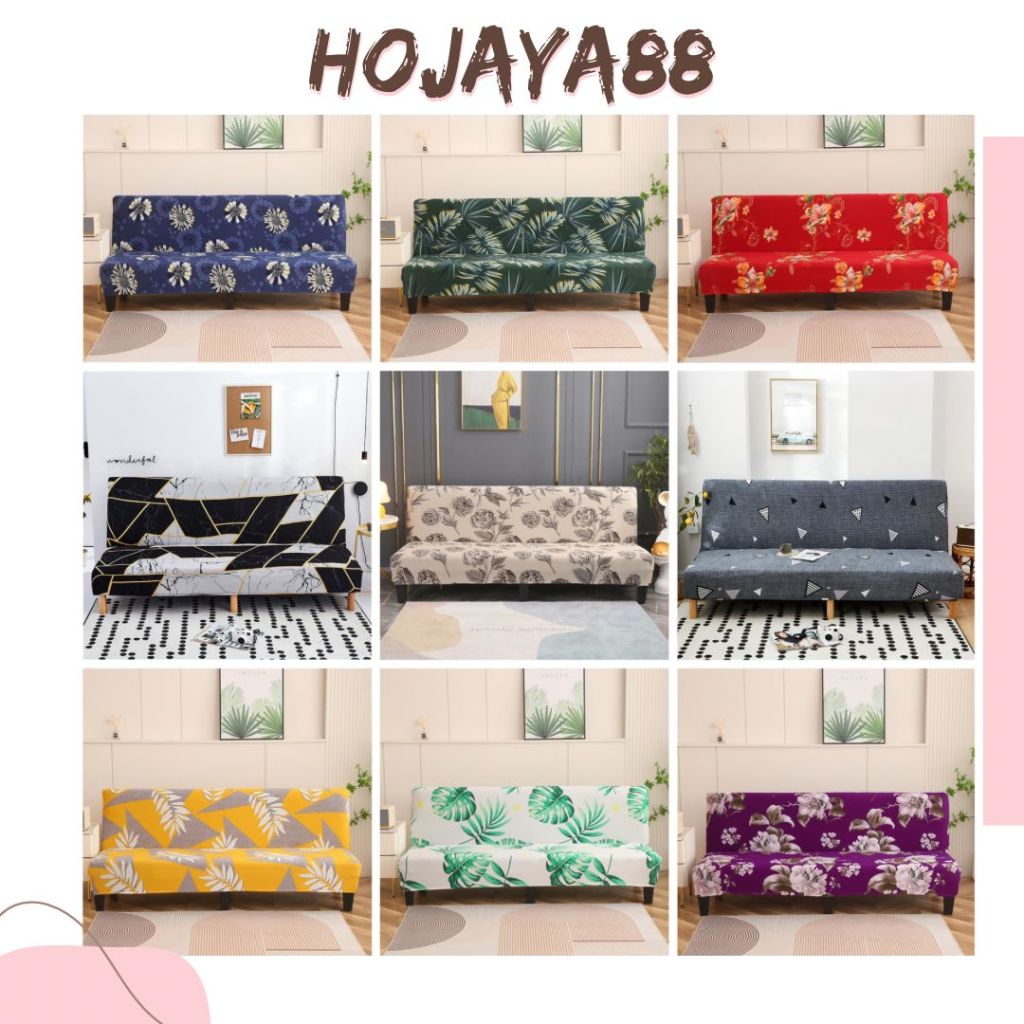Jual Sarung Sofa Bed Motif Cover Sofa Bed Bahan Kain Polyester Elastis ...
