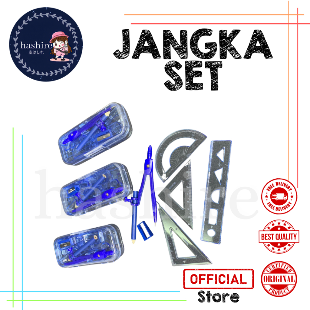 Jual Jangka+penggaris SET XBS-5001 / Jangka set 7 pcs | Shopee Indonesia