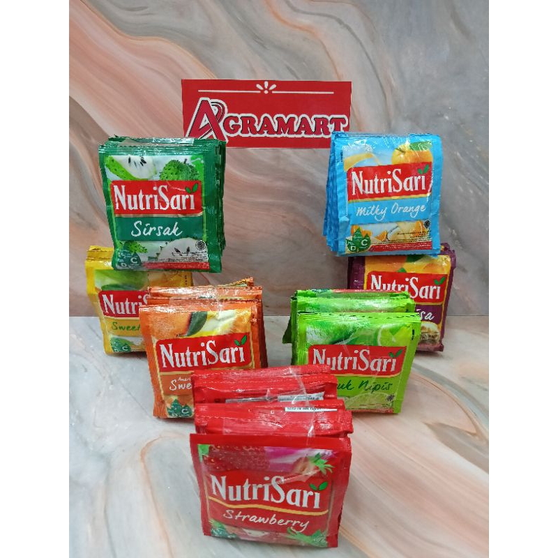 Jual NUTRI SARI MARKISA/ORANGE/SIRSAK/MANGO/STRAW/JERUK NIPIS RTG ...