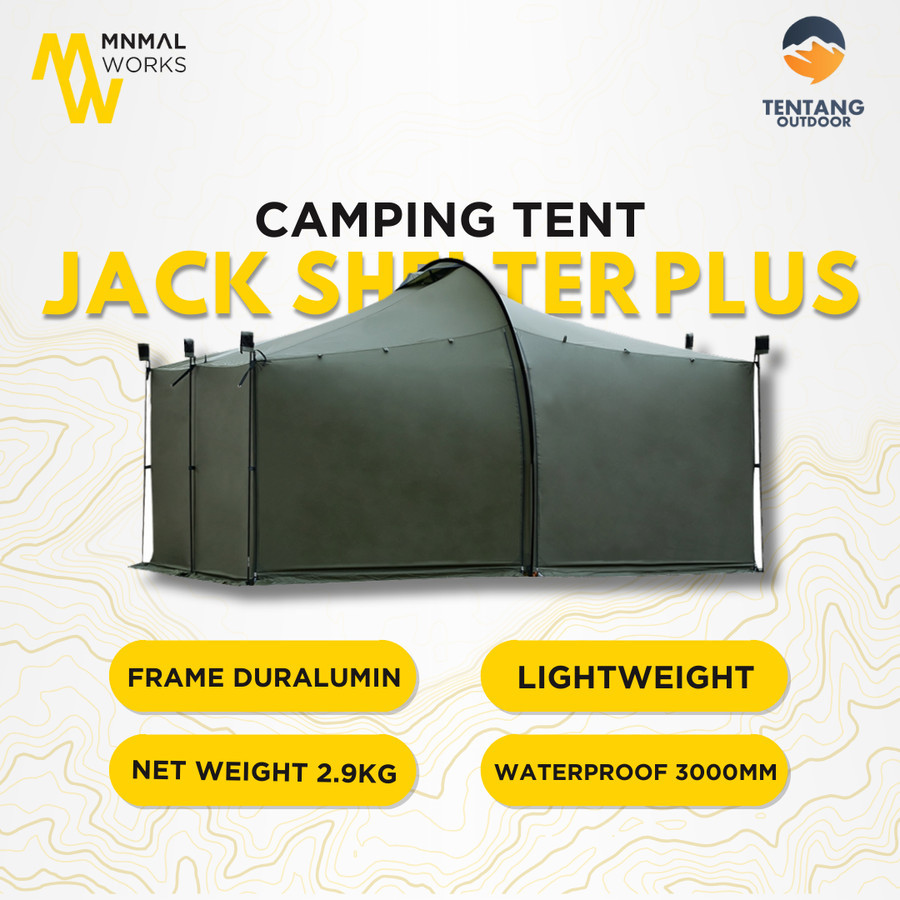 Jual MINIMAL WORKS Jack Shelter Plus Tenda Camping Outdoor | Shopee ...