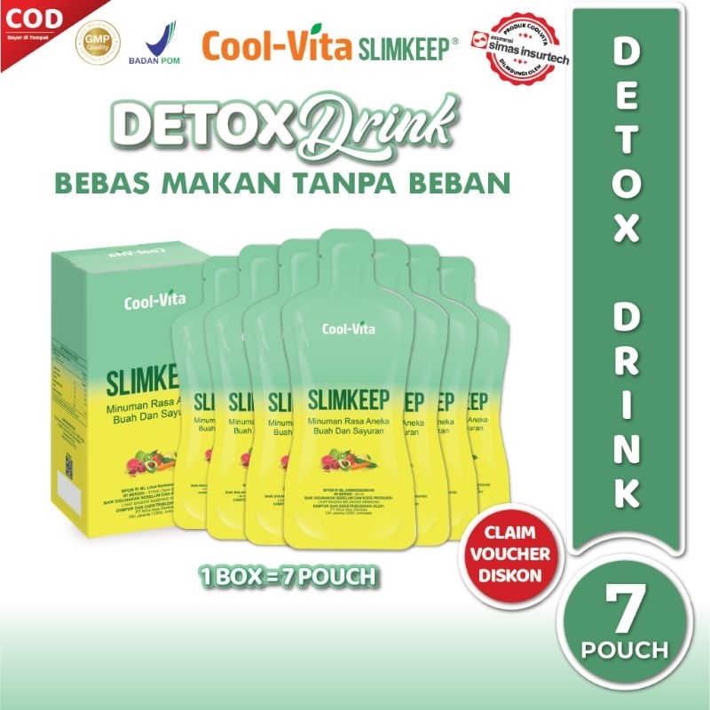 Jual Coolvita Slimkeep Fiber Detox Drink Minuman Rasa Ekstrak Buah dan ...