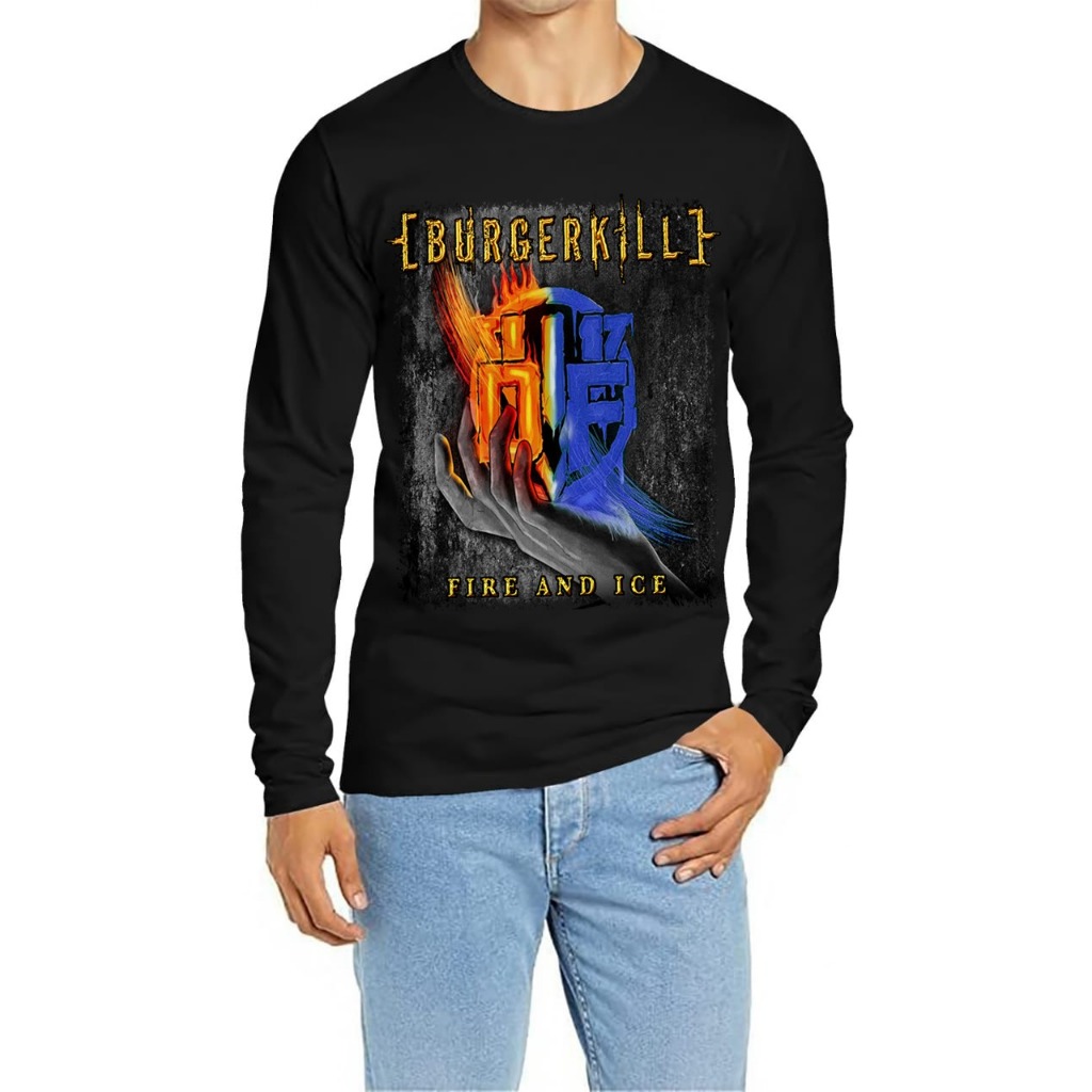 Jual ALPHA - KAOS LENGAN PANJANG JUMBO GAMBAR BURGERKILL FIRE AND ICE ...