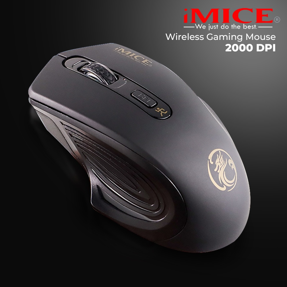 Jual MOUSE WIRELESS IMICE ERGONOMIC 2000 DPI SILENT NORMAL VERSION | Shopee Indonesia