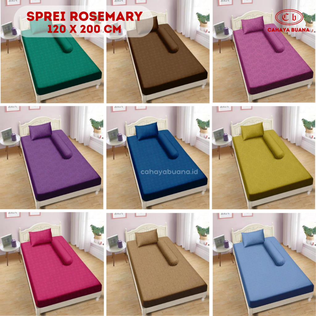 Jual Sprei Single Ukuran 120 x 200 cm Sprei Rosemary Spray Polos Lembut ...