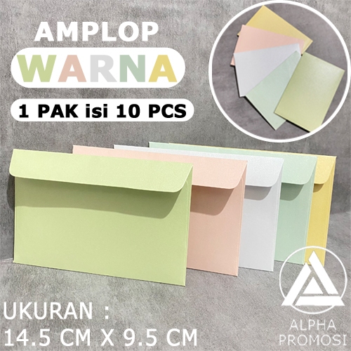 Jual [ ISI 10 Pcs] Amplop Vintage | Amplop Berwarna | JASMINE | FANCY ...