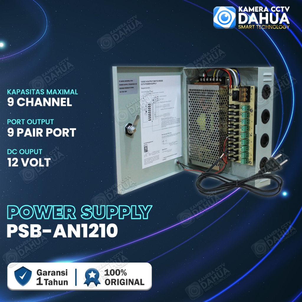Jual POWER SUPPLY CCTV DC 12V 10A PSU BOX PANEL BERGARANSI | Shopee ...
